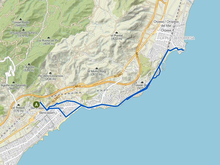 Paseo por la Vía Verde de Oropesa-Benicàssim | Wanderung | Komoot